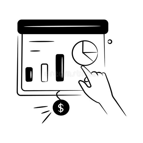 An Icon Of Business Graphical Presentation Vector Of Statistical