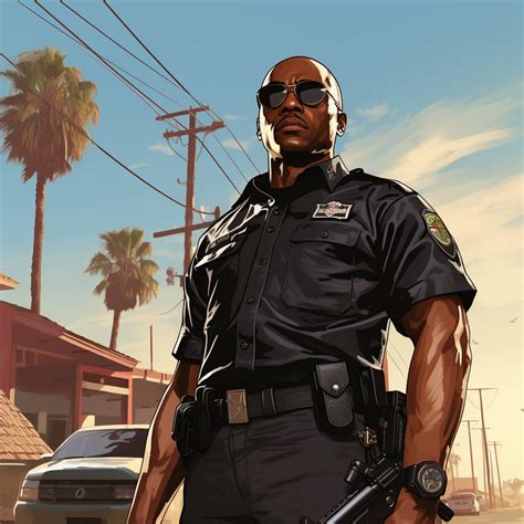 Male African Lspd Gta Character Art By Vysken On Deviantart