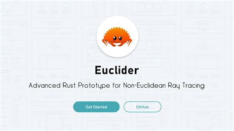 Euclider Advanced Rust Prototype For Non Euclidean Ray Tracing