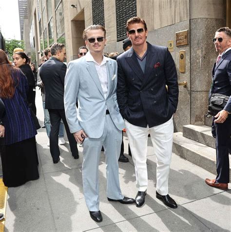 David Boreanazs Handsome Son 24 Looks Like His Double As Duo Dress
