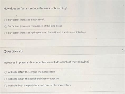 Solved How does surfactant reduce the work of breathing? | Chegg.com