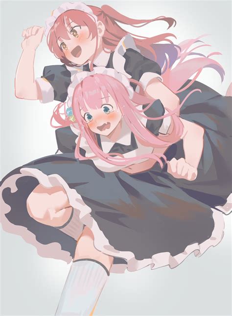 Gotoh Hitori And Kita Ikuyo Bocchi The Rock Drawn By Milktea