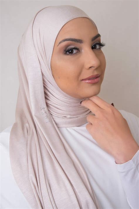 Bestseller Kuwaiti Hijab Scarf In Pale Nude Luxy Hijab