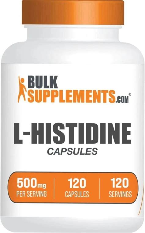 Bulk Supplements L Histidine 500mg 120 Capsulas The Red Vitamin Mx