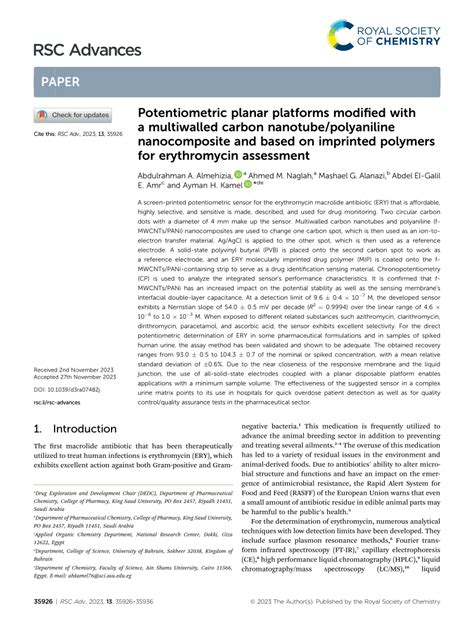 Pdf Potentiometric Planar Platforms Modified With A Multiwalled Carbon Nanotubepolyaniline