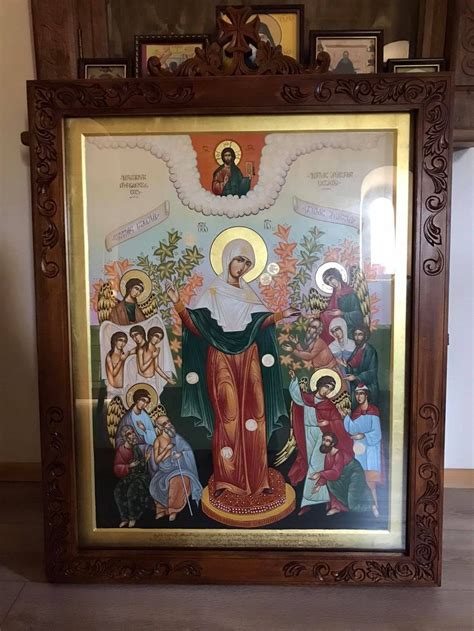 ყოვლადწმიდა ღმრთისმშობლის ხატი „ყოველთა მწუხარეთა სიხარული“ Всех скорбящих радость 90 70 см