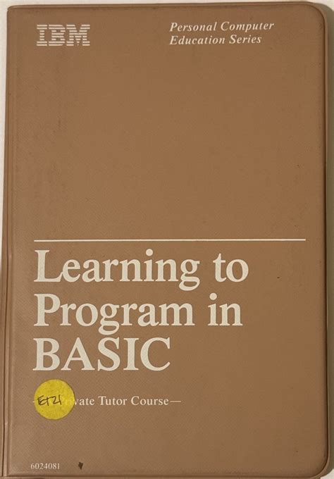 Offer IBM Learning To Program In Basic V1 0 SCP IMG 5 25 160KB WinWorld