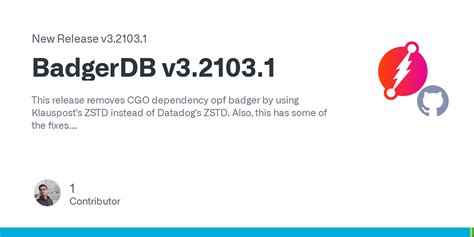 badgerdb v3 2103 1 release announce discuss dgraph