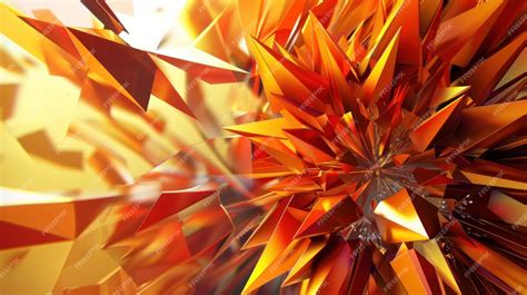 Fractional Particles Of Geometric Objects Premium Ai Generated Image