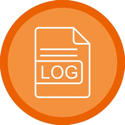 Log File Format Line Multi Circle Icon 44224022 Vector Art At Vecteezy