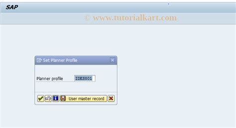 7KEP SAP Tcode Set Planner Profile