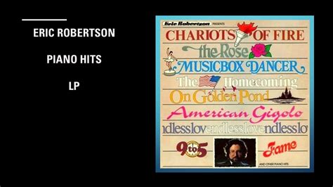 Eric Robertson Piano Hits Lp Youtube