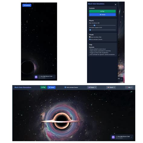 Black Hole Physics Simulation