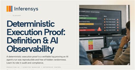 Deterministic Execution Proof Definition And Ai Observability
