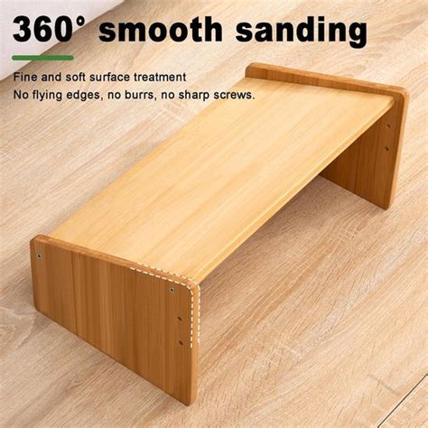 Ergonomische Houten Voetensteun Voor Onder Het Bureau Verstelbaar
