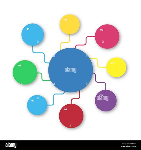 Color Scheme Steps Vector Infographic Elements Business Flow Scheme