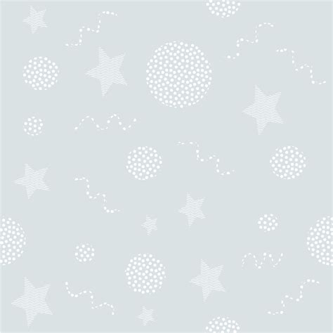 Cute White Stars And Dots Seamless Vector Patterns Tiny Stars Isolated