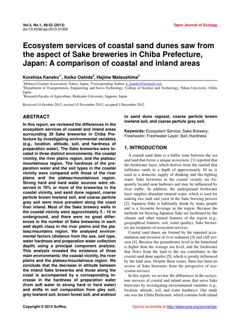 Pdf Ecosystem Services On Coastal Sand Beach The Significance As
