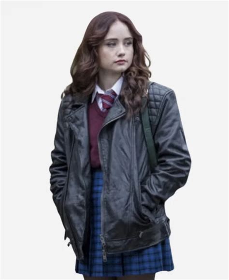 The Jetty 2024 Ruby Stokes Black Biker Leather Jacket