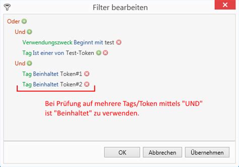 Was Ist Bei Der Verwendung Des Filtereditors Zu Beachten