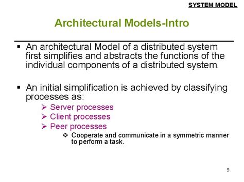Distributed SYSTEM MODEL SYSTEM MODEL Topics Introduction