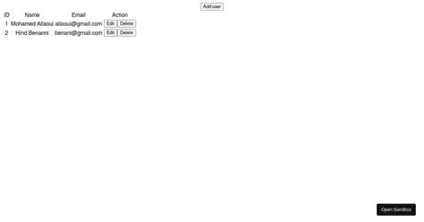 Crud Codesandbox