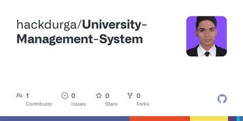 GitHub Hackdurga University Management System