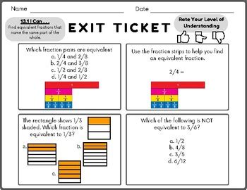 Envision Topic Grade Exit Tickets By That So Third Grade TPT