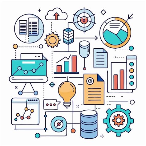 Data Analysis Processing Illustration Premium Ai Generated Vector