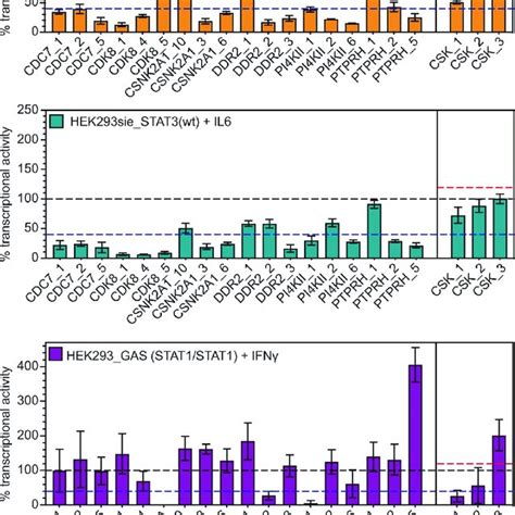 Genes Regulating STAT Wt Or STAT Y F Reporter Activity A B Hit Download Scientific