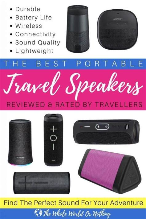 Best Travel Speakers 2024: Rated & Reviewed - The Whole World Or Nothing
