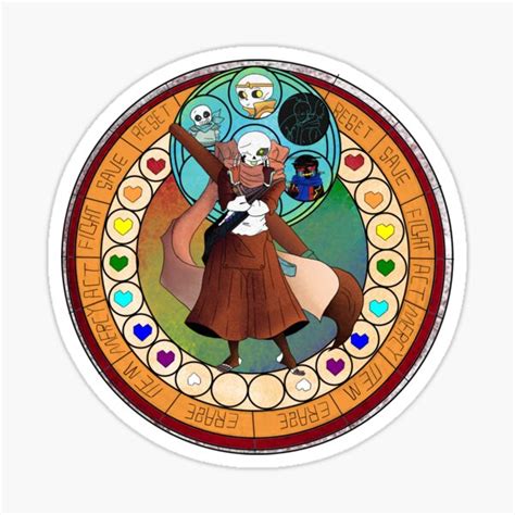 Inktale Sans Undertale Au Sticker For Sale By Mystery Inn Redbubble