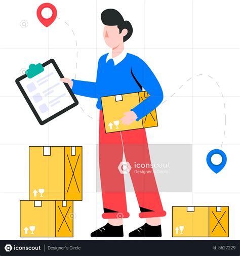 Man Manage Delivery Order Animation Free Download E Commerce
