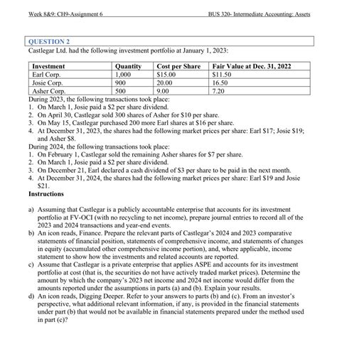Solved Week 8and9 Ch9 Assignment 6bus 320 ﻿intermediate