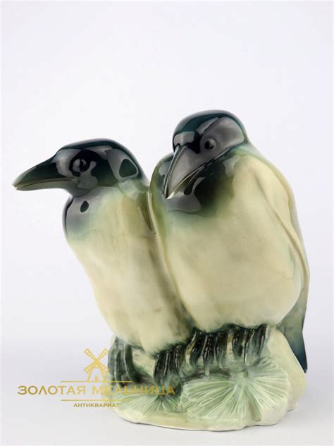 Фарфоровая статуэтка Птицы Вороны Rörstrand Рёрстранд Швеция в Санкт Петербурге цена 37990