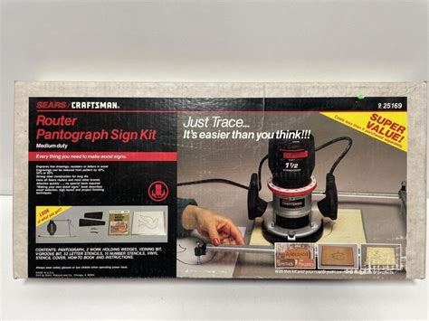 Sears Router Pantograph Sign Kit Live And Online Auctions On