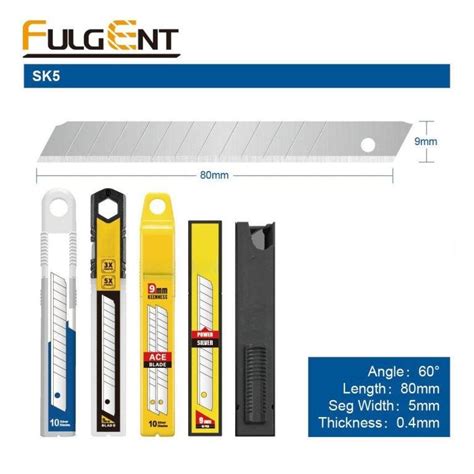 Utility Knife Blade Sizes And Types Dimensions Thickness And Sk5 Vs Sk2