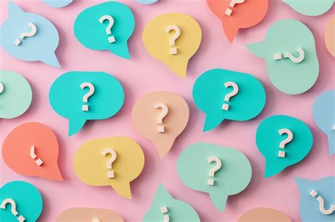 Question Marks Speech Bubbles Premium Ai Generated Image