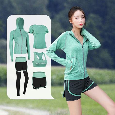 Jual Oppa Style Shop 5 In 1 Set Lengkap Olahraga ️ Setelan Baju Olahraga Wanita Baju