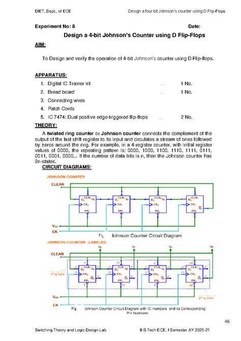 612450587 1663143206376 8 Design A 4 Bit Johnson S Counter Using D Flip