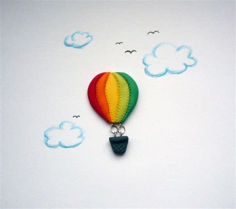 Цветотерапия - Воздушный шар | Миниатюры из полимерной глины, Подвески ...