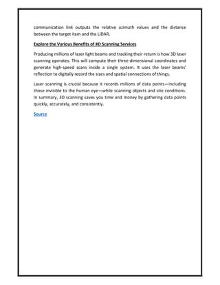 What Is LIDAR Illuminating Remote Sensing For Accurate Mapping And Other Applications PDF