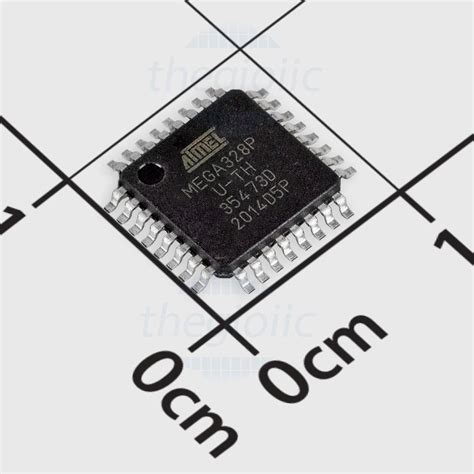 atmega328p au 8 bit avr microcontroller 20mhz 32kb flash 32 tqfp