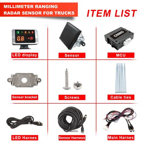 Radar Distance Sensor Proximity Warning System For Truck Buy Radar Proximity Warning System