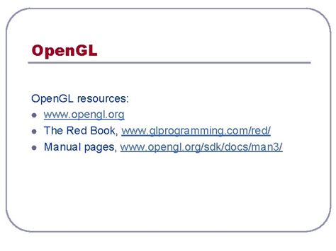 Opengl Open Gl Resources L Opengl Org