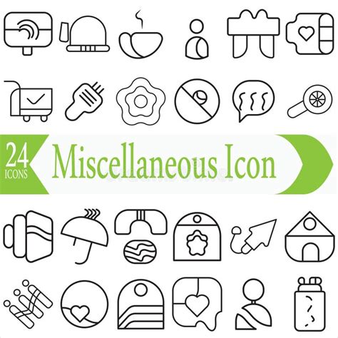 print miscellaneous icon set line style user interface finance