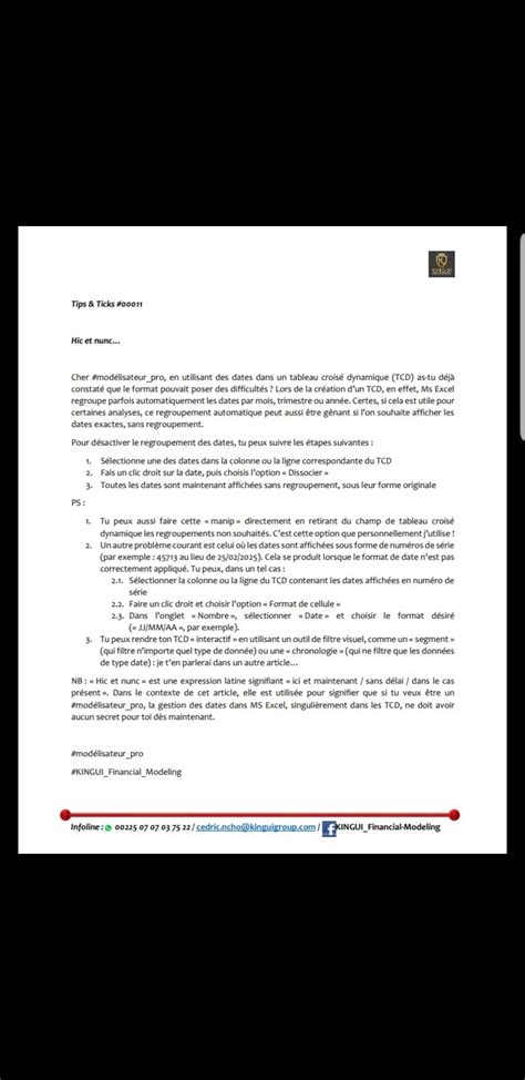 Bonne Lecture Cher Kinguifinancial Modeling