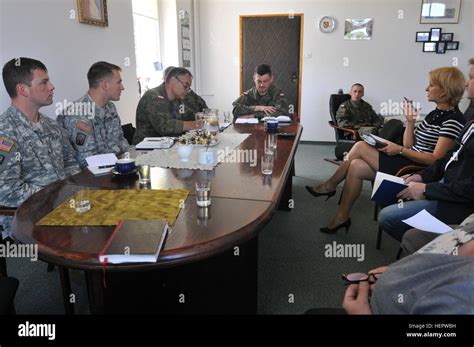 Capt Niels Madsen And Staff Sgt Arthur Kleeb Of The 457th Civil Affairs Battalion Based In