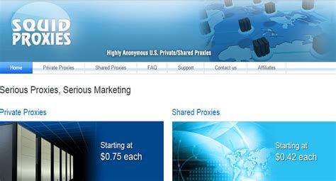 Squid Proxies Offer Fast Private Proxies And Shared Proxies