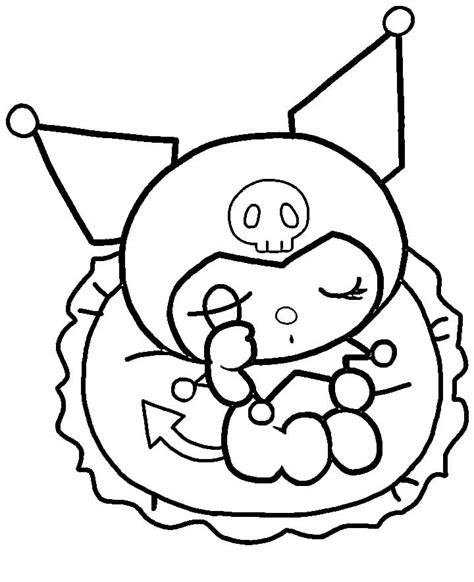 Kawaii Kuromi Coloring Page Coloring Pages